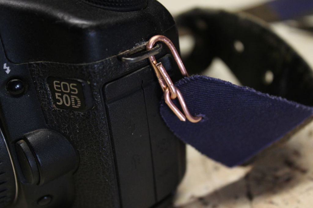 Build a cheap, durable leather belt camera strap