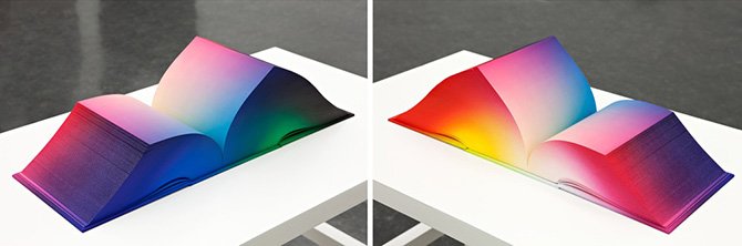 An Artist Printed the Complete RGB Colorspace Into Books and it Looks ...