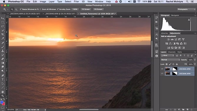 How to deal with difficult panoramic image stitching in Photoshop the ...