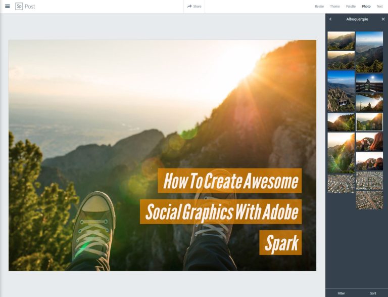 How To Create Awesome Social Graphics With Adobe Spark - DIY Photography