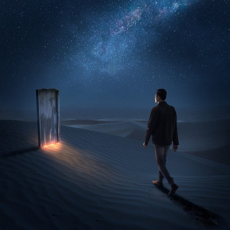 How I blended photography and CGI to create a desert door composite