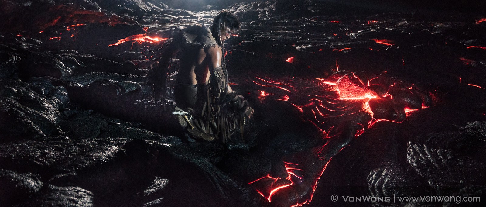 This photographer shot his subjects on a real lava field for these ...