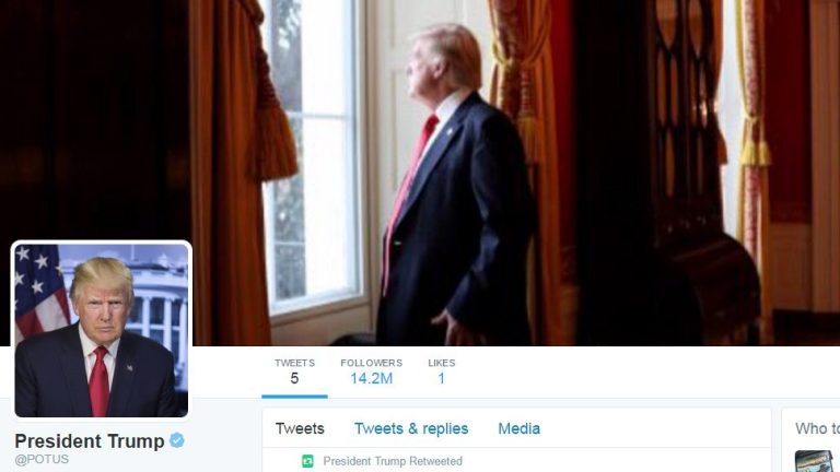 POTUS Twitter account uses header photo from the wrong inauguration ...