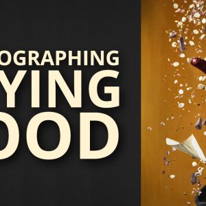 Here's an easy way to create flying food photos