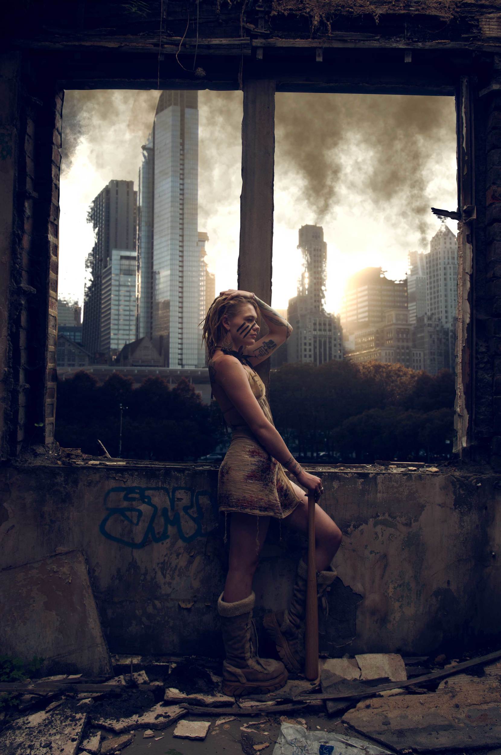 How I created a post apocalyptic female warrior