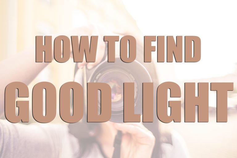 What is "good light" and how to find it and use it in portrait photography