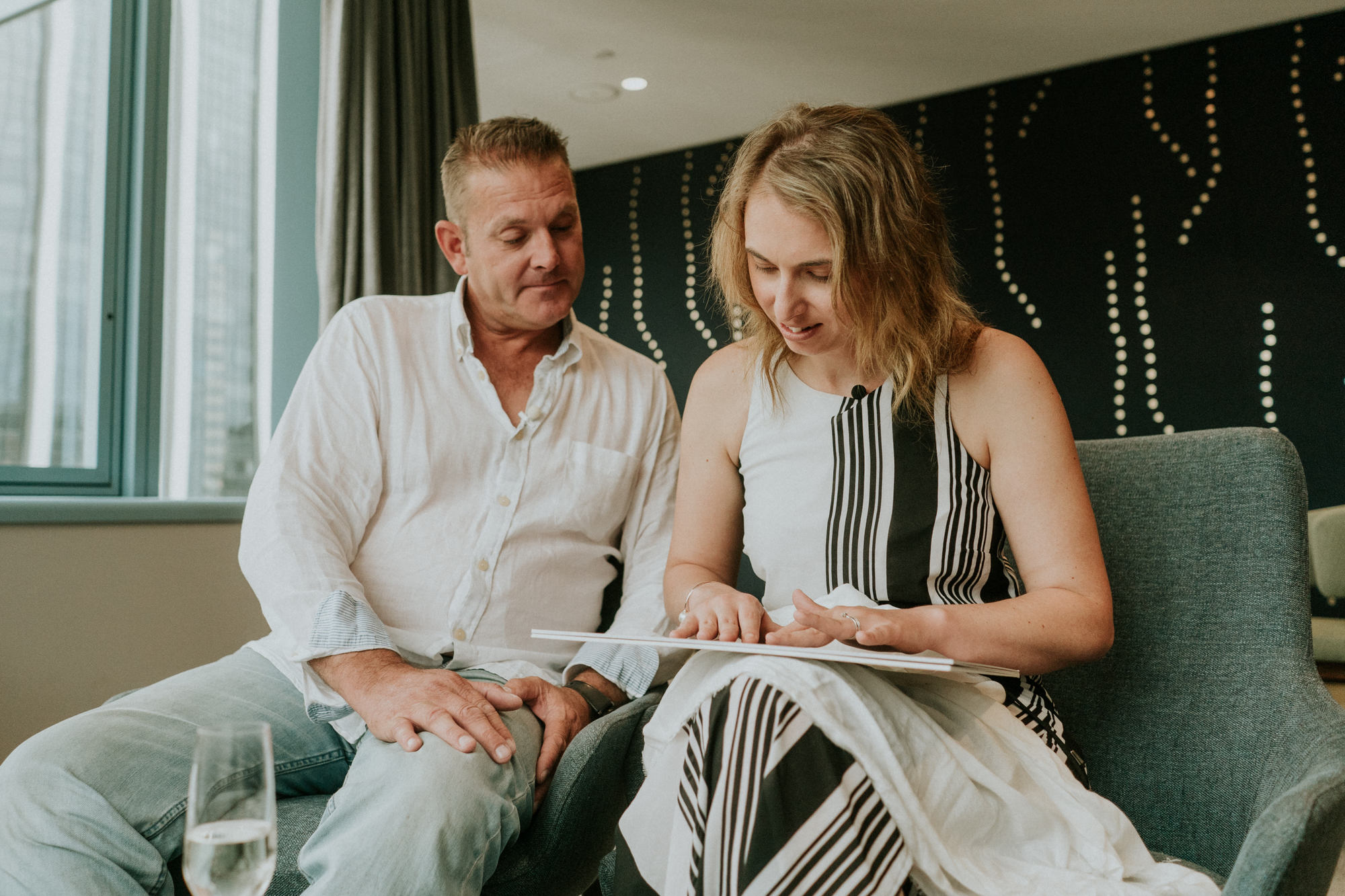 Photographer creates a tactile wedding photo album for a blind bride