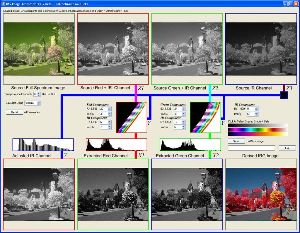 The IR Chrome infrared filter is a digital version of Kodak Aerochrome ...