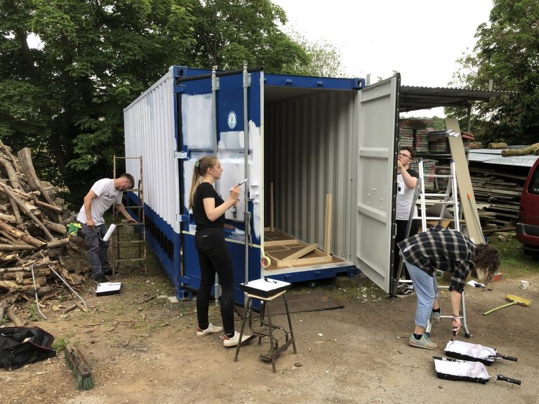 This photographer turned a shipping container into a huge camera with a ...