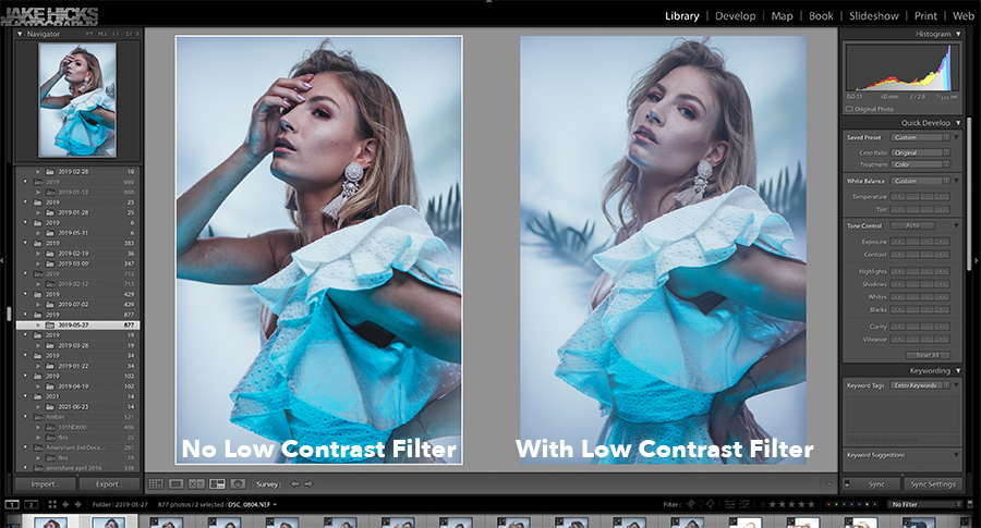 Imitating hazy backgrounds with diffusion gels