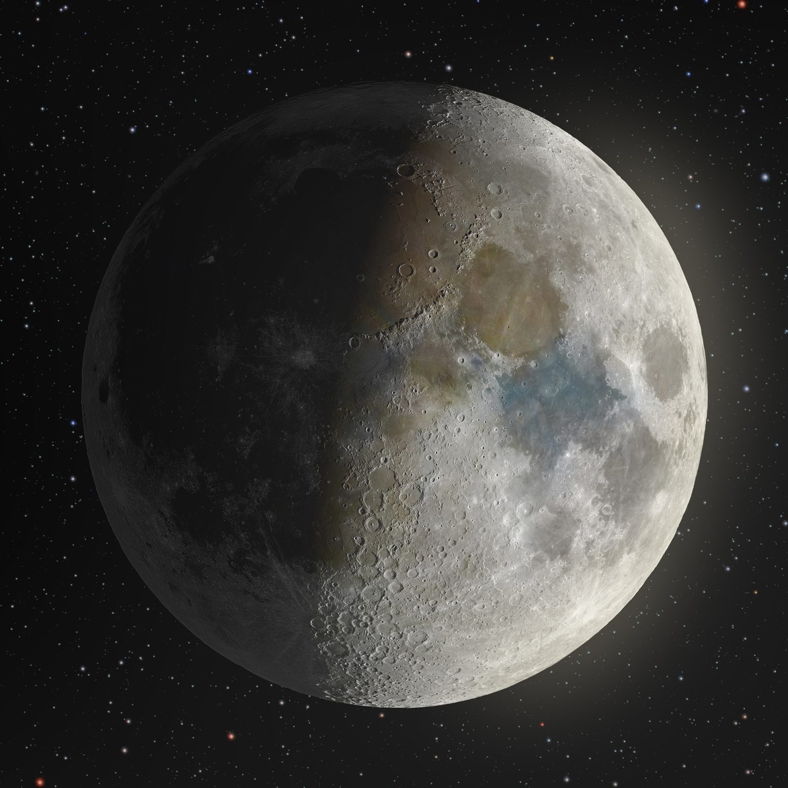 This incredible image of the moon at the start of 2020 is a blend of ...