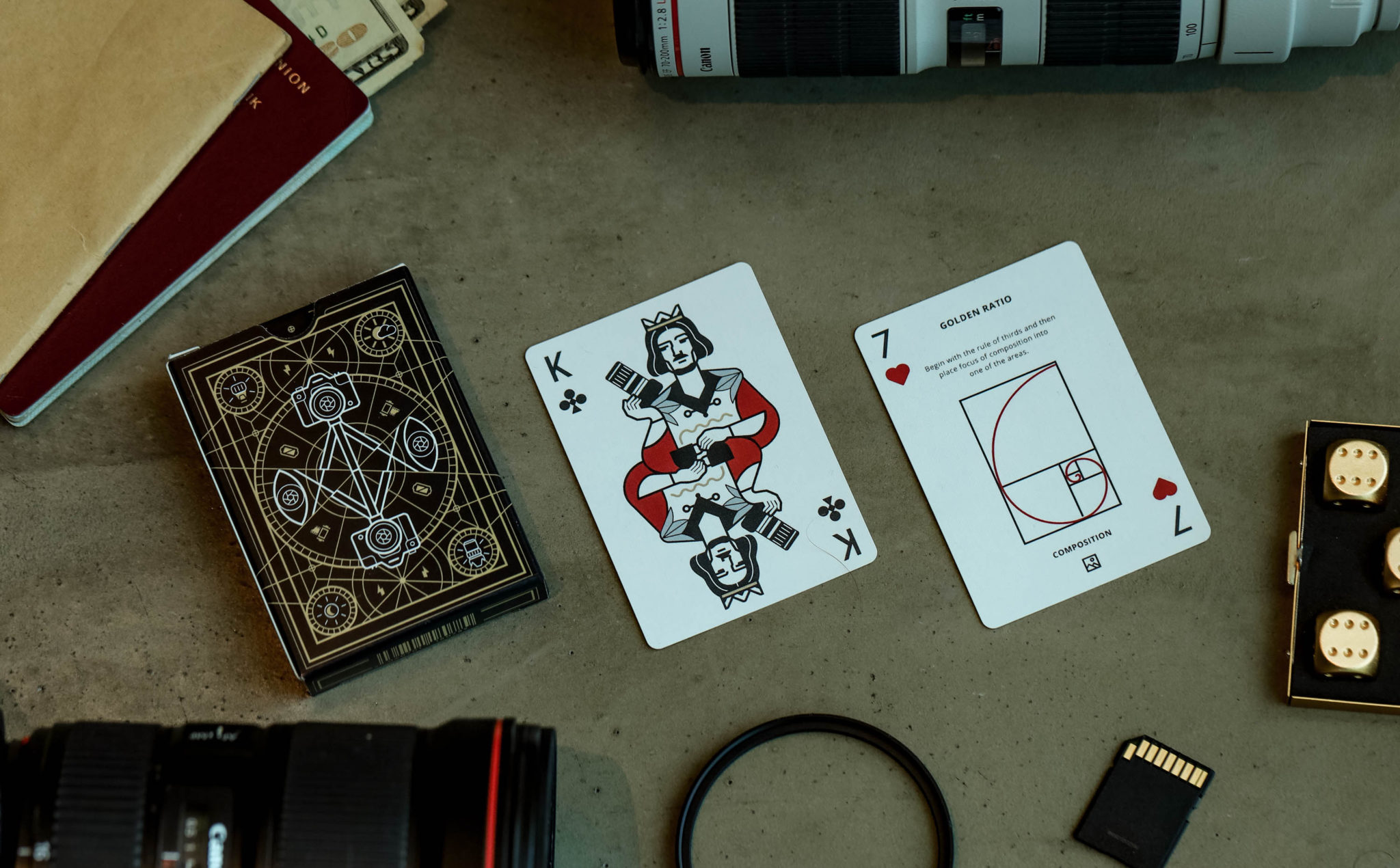 These playing cards double as pocket-sized photography cheat sheets