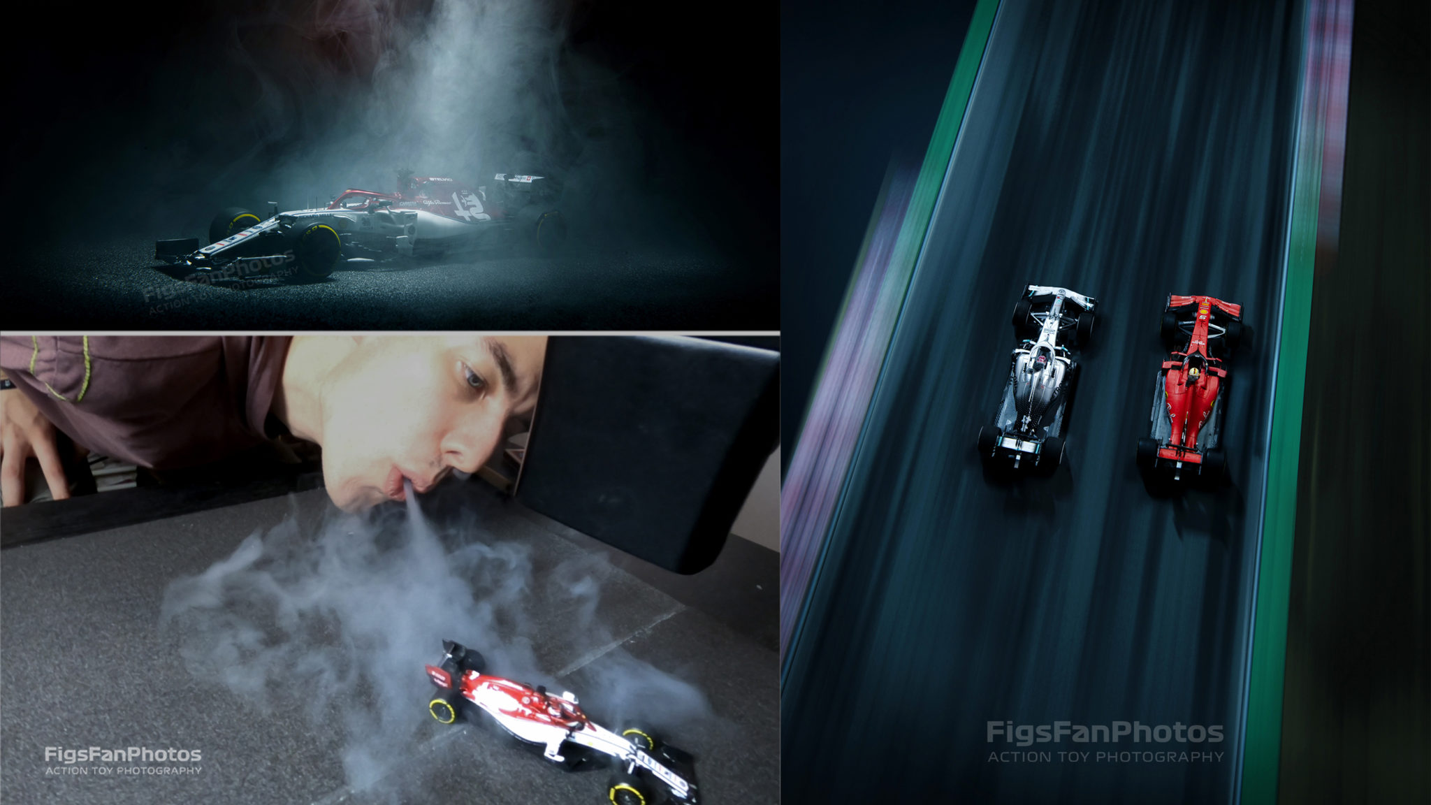 These epic Formula 1 photos were made with model cars, household items ...