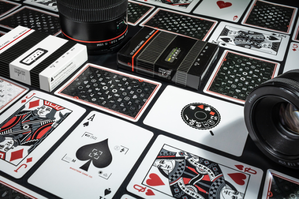 These elegant playing cards were inspired by photography