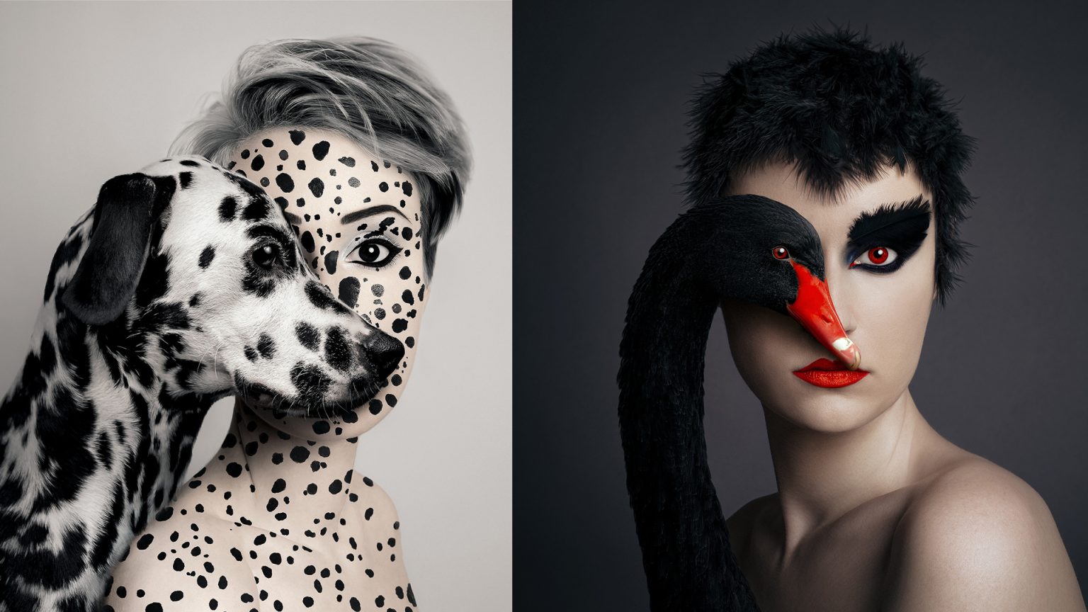 Photographer looks at you through animals' eyes in these creative self ...