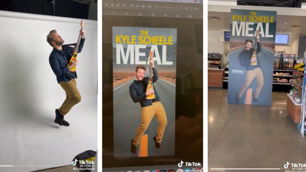 Man trolls local store by putting up a huge cardboard cutout with his photo