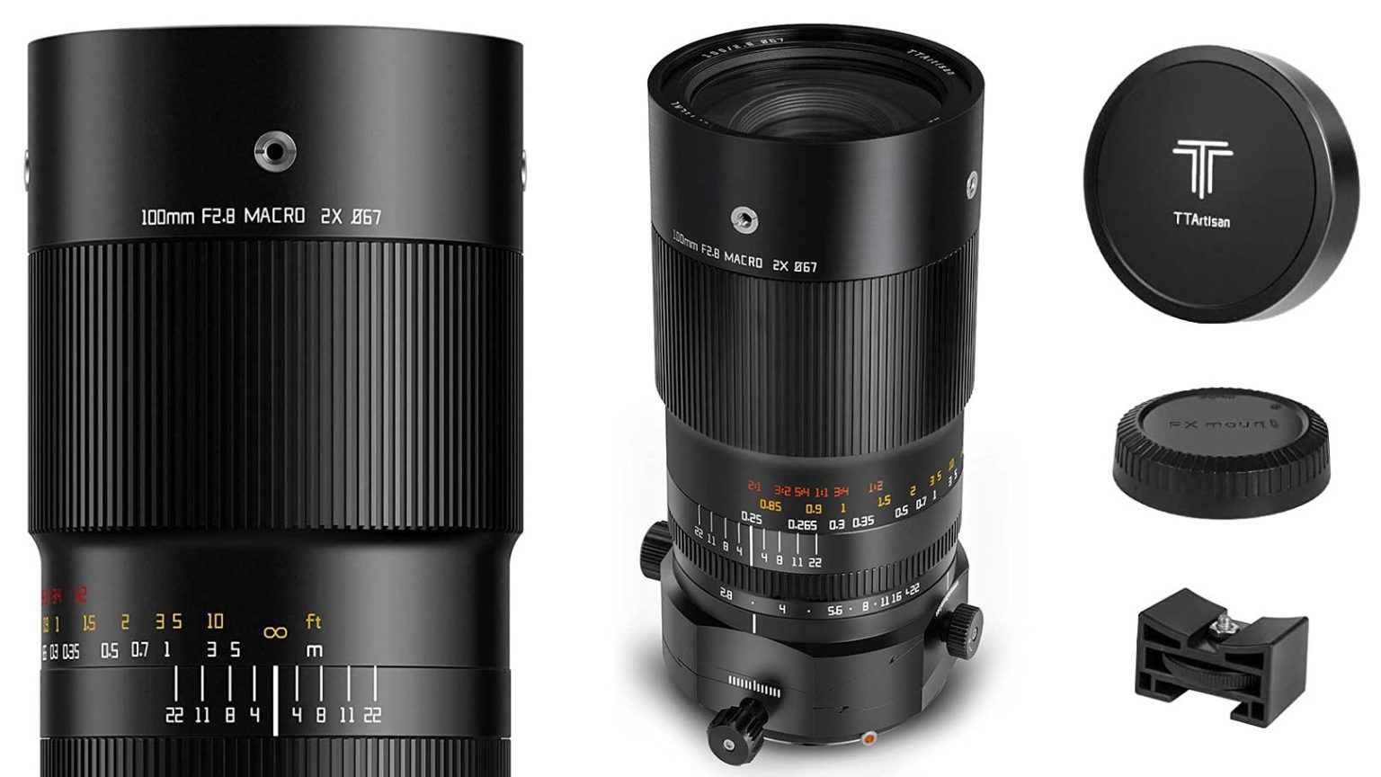 TTArtisan 100mm f/2.8 2x Tilt-Shift Macro announced for RF, Z, X and E ...