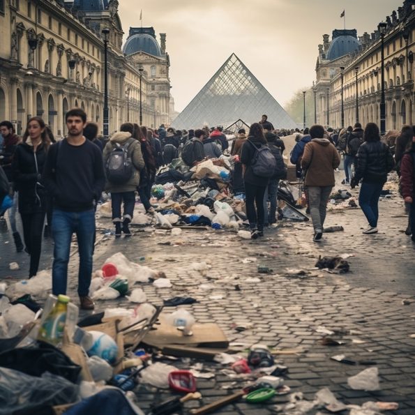 AI images of Paris drowning under garbage go viral