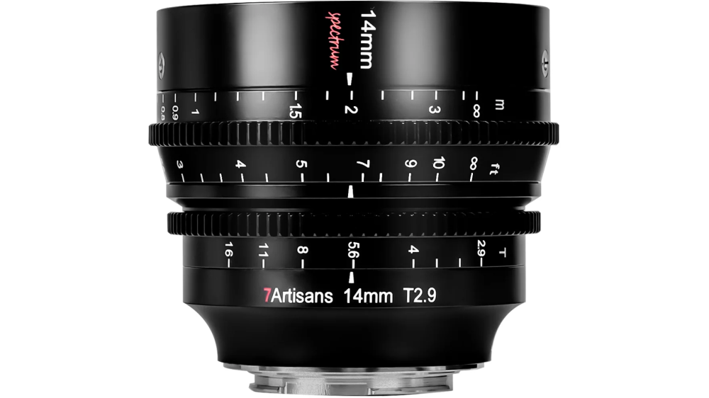 7Artisans Spectrum 14mm T2.9 is a $459 full-frame cinema lens