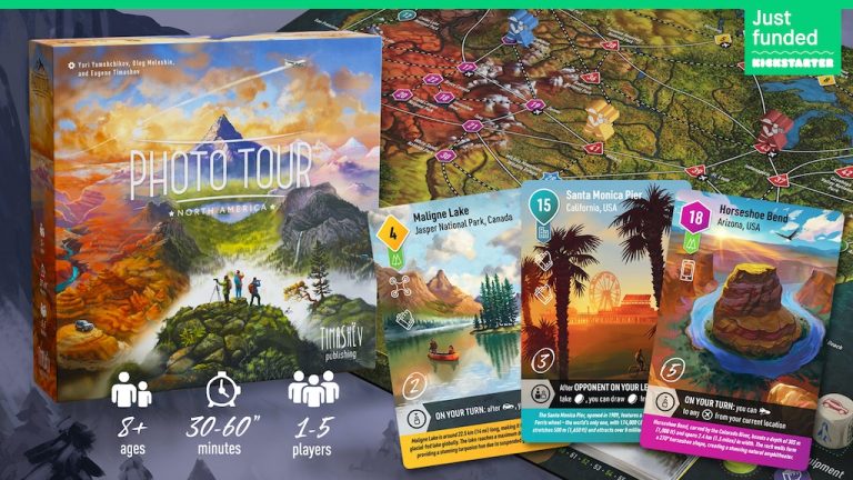 Become a travel photographer for the night with this 'Photo Tour' boardgame