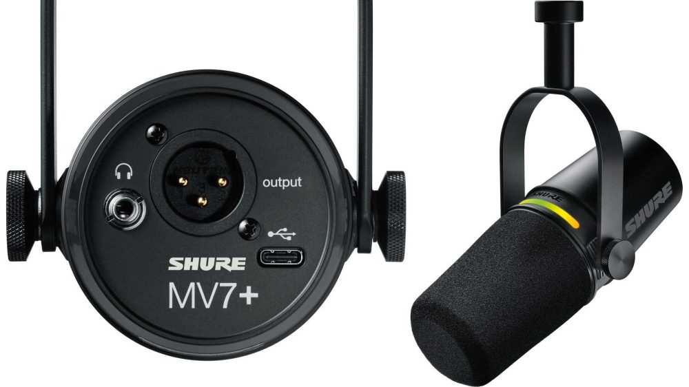 Shure MV7+ microphone combines XLR and USB-C for maximum connectivity