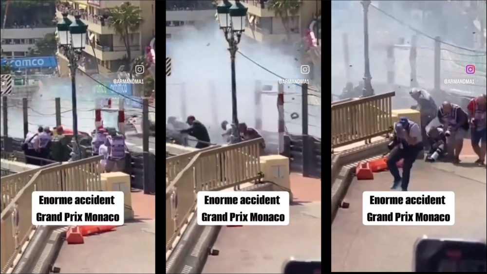 Formula 1 photographer injured after Monaco Grand Prix crash