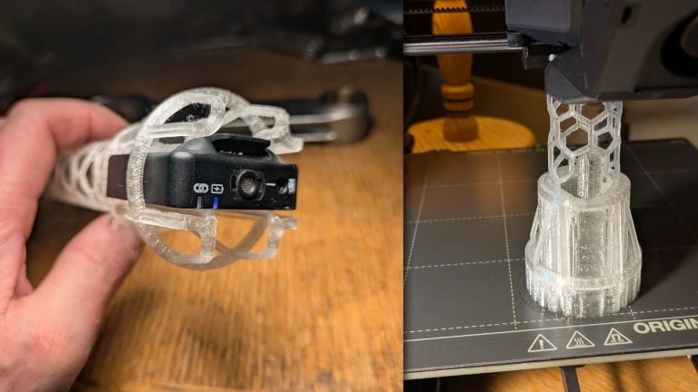 This 3D printed wireless mic holder makes it easy to go handheld for ...